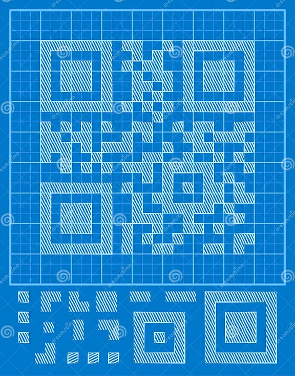 Vector QR-code stock vector. Illustration of matrix, digitally - 42432356