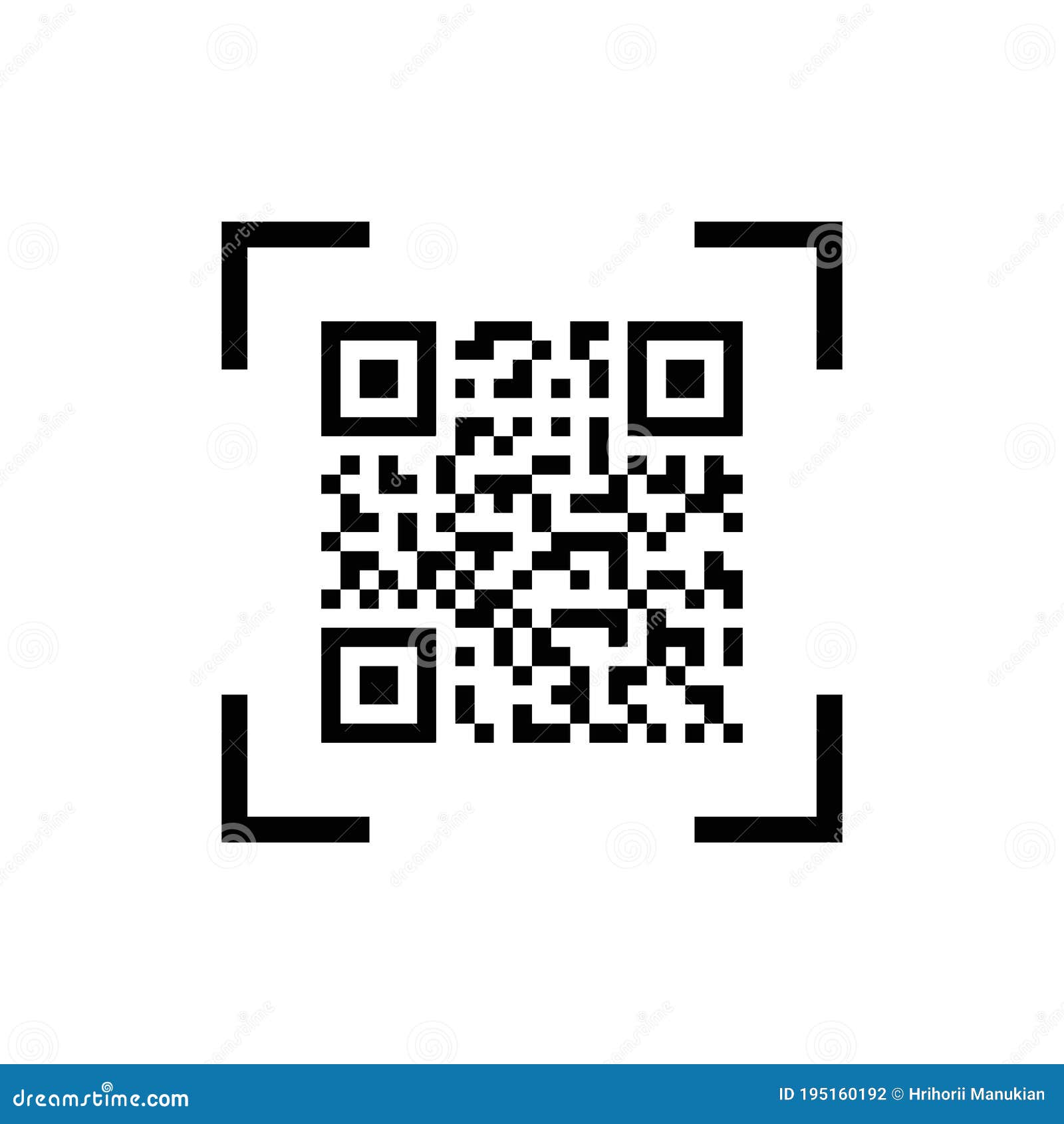 Vector QR Code Icon . Vector Web Design Stock Vector - Illustration of ...