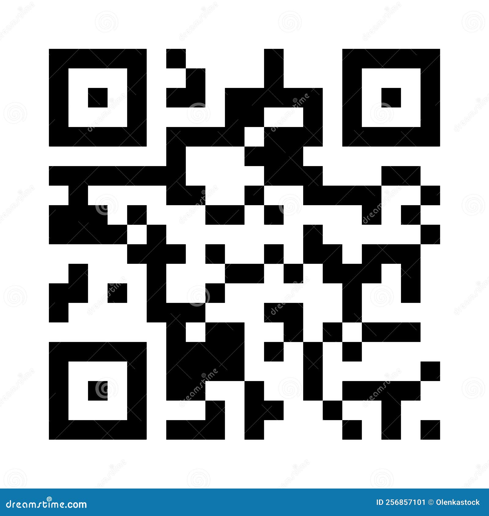 Vector qr-code vector illustratie. Illustration of isometrisch - 256857101