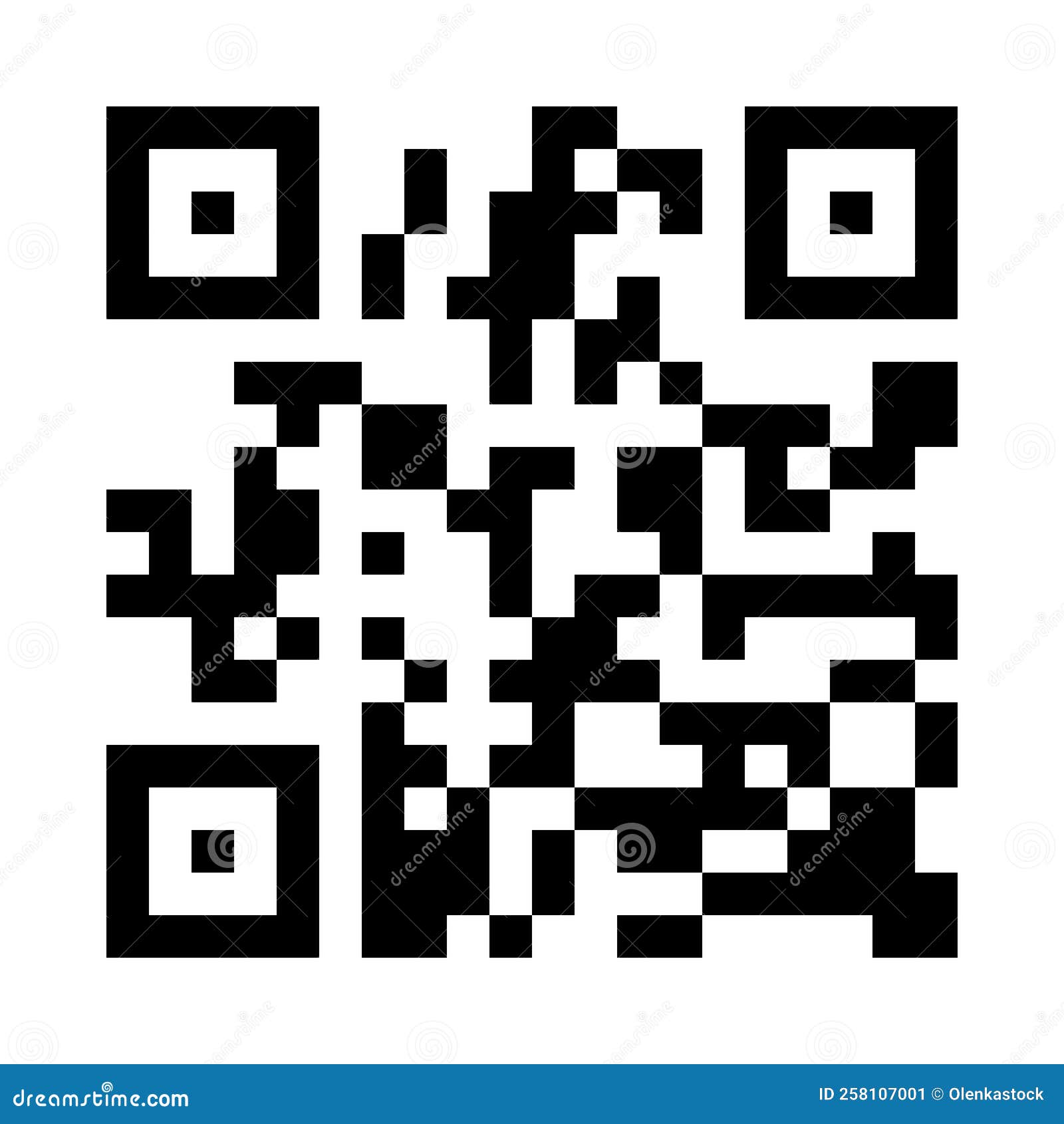 Vector qr-code vector illustratie. Illustration of aftasten - 258107001