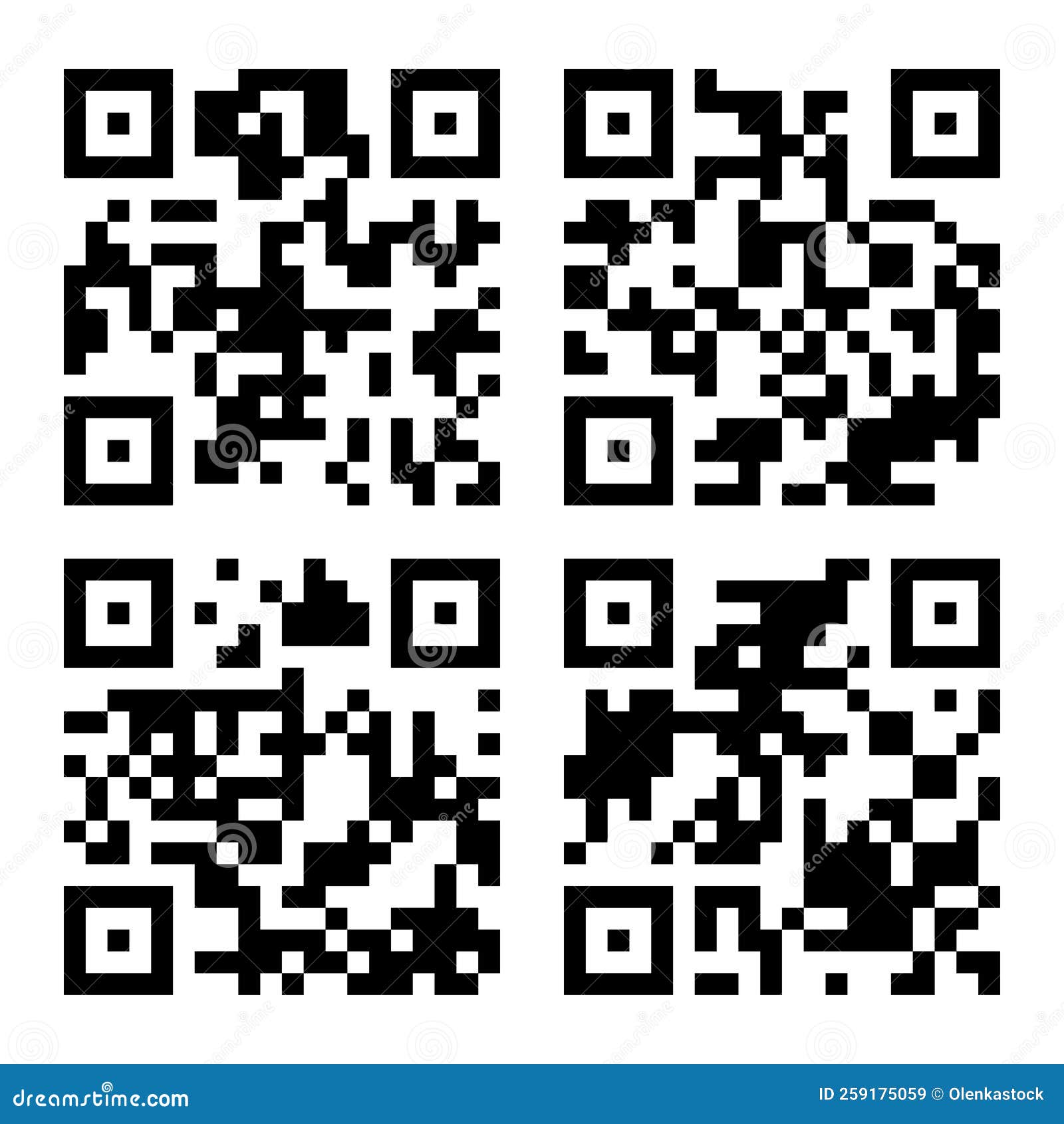 Vector qr-code vector illustratie. Illustration of informatie - 259175059