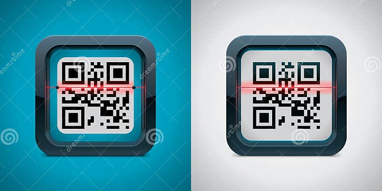 Vector QR Code Scanner Icon Stock Vector - Illustration of barcode ...