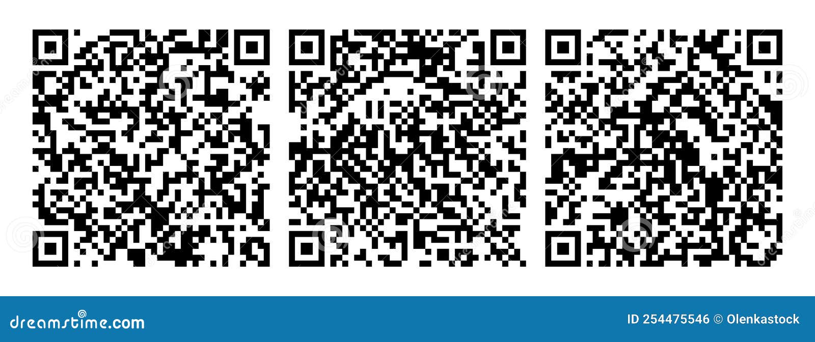 Vector QR code stock vector. Illustration of label, data - 254475546