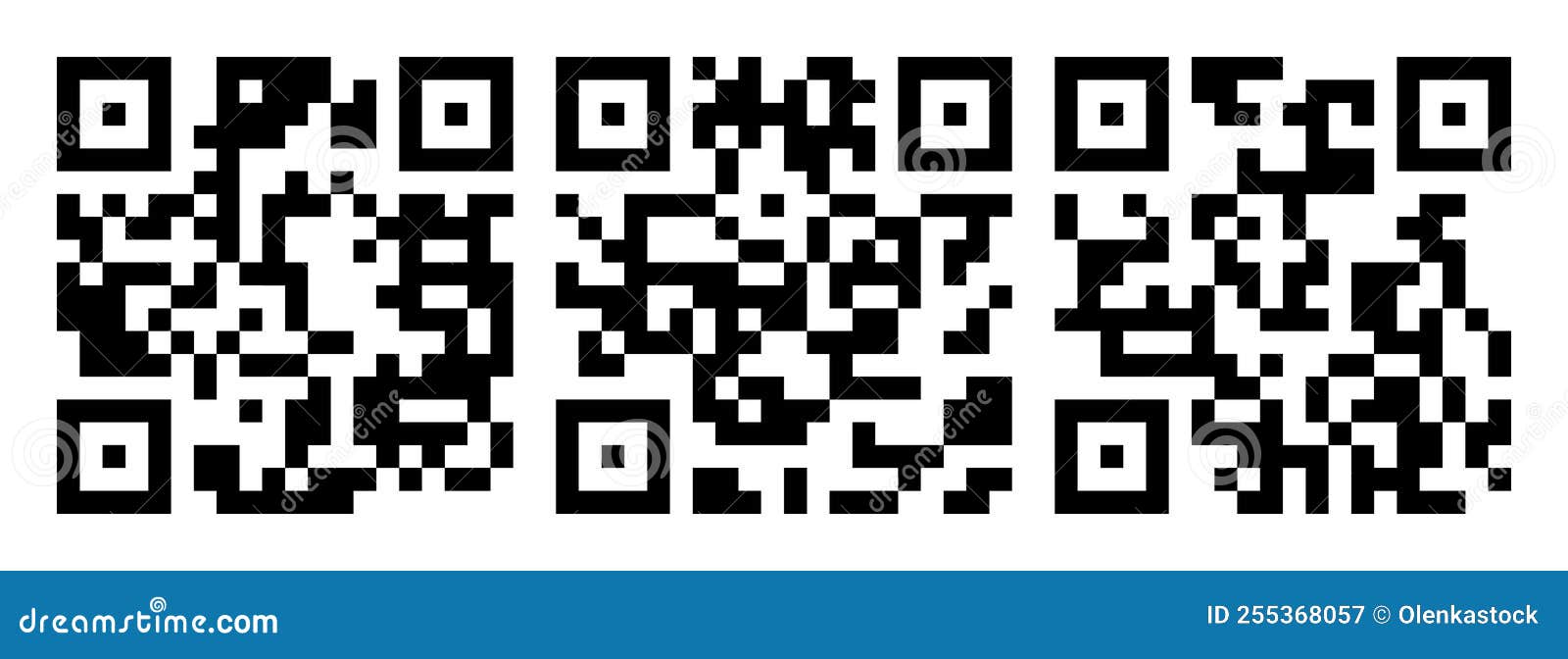 Vector QR code stock vector. Illustration of code, mobile - 255368057