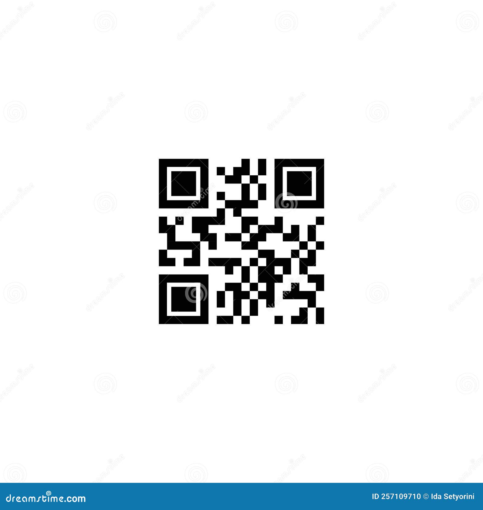 Vector qr-code stock illustratie. Illustration of knoop - 257109710