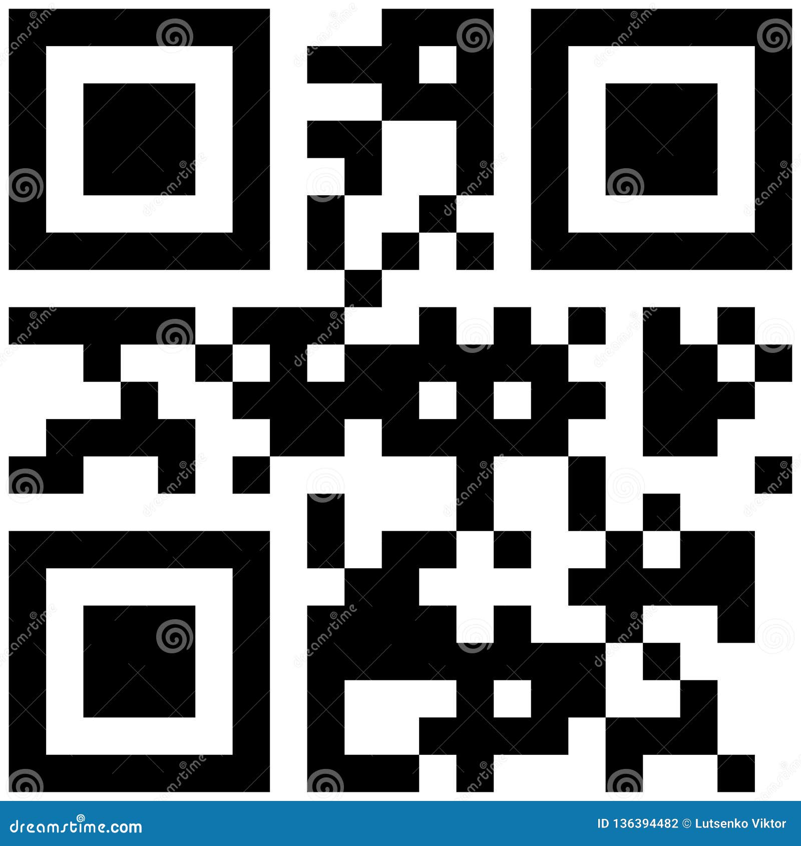 Fun Vector QR Code Word Hello Stock Illustration - Illustration of data ...