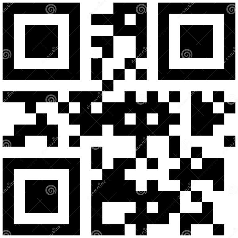 Fun Vector QR Code Word Hello Stock Illustration - Illustration of data ...