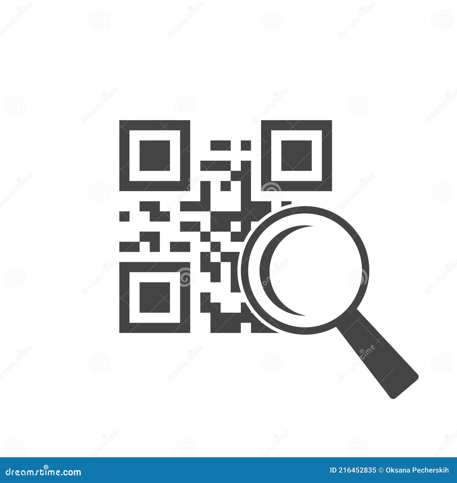 Vector Qrr Code on White Isolated Background Stock Vector ...