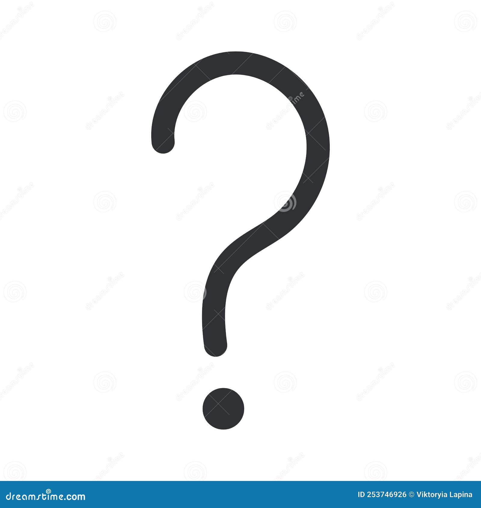 Vector Question Icon in a Flat Design Style Vector Illustration. Stock ...