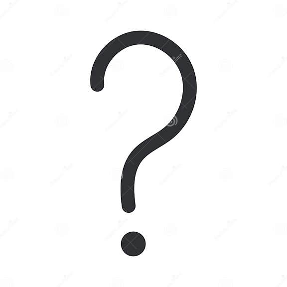 Vector Question Icon in a Flat Design Style Vector Illustration. Stock ...