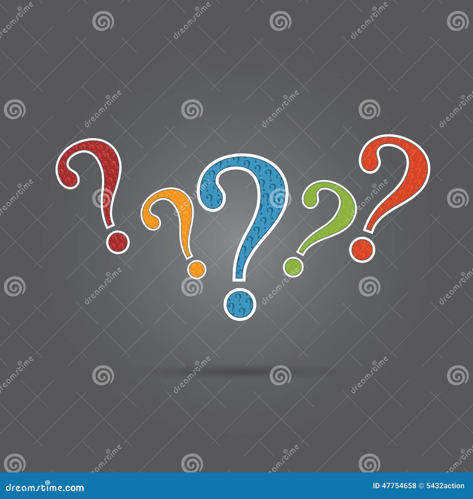 Vector of question mark. stock vector. Illustration of symbol - 47754658