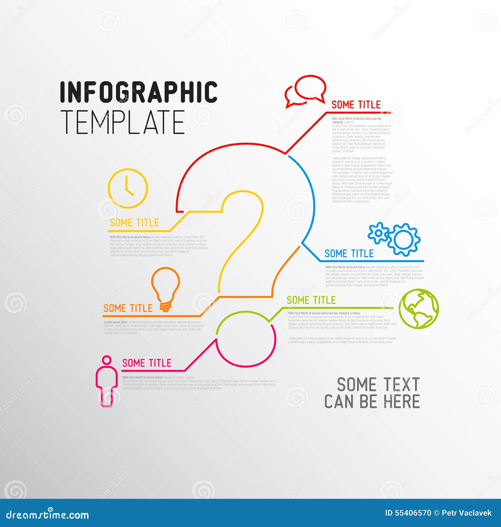 Vector Question Mark Infographic Report Template Stock Photography ...