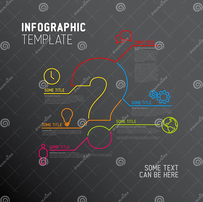 Vector Question Mark Infographic Report Template Stock Vector ...