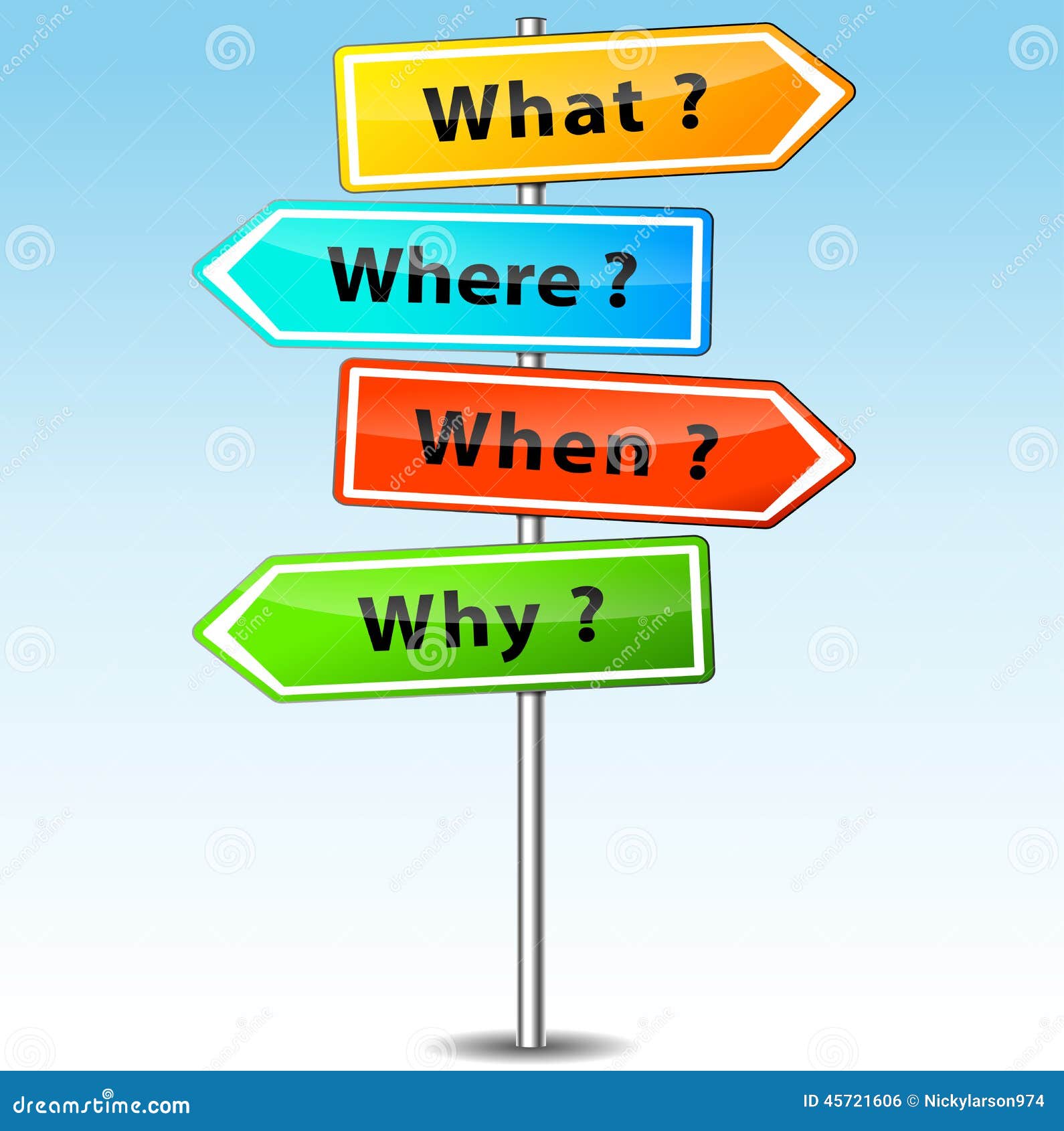 Vector questions arrows stock vector. Illustration of directions - 45721606