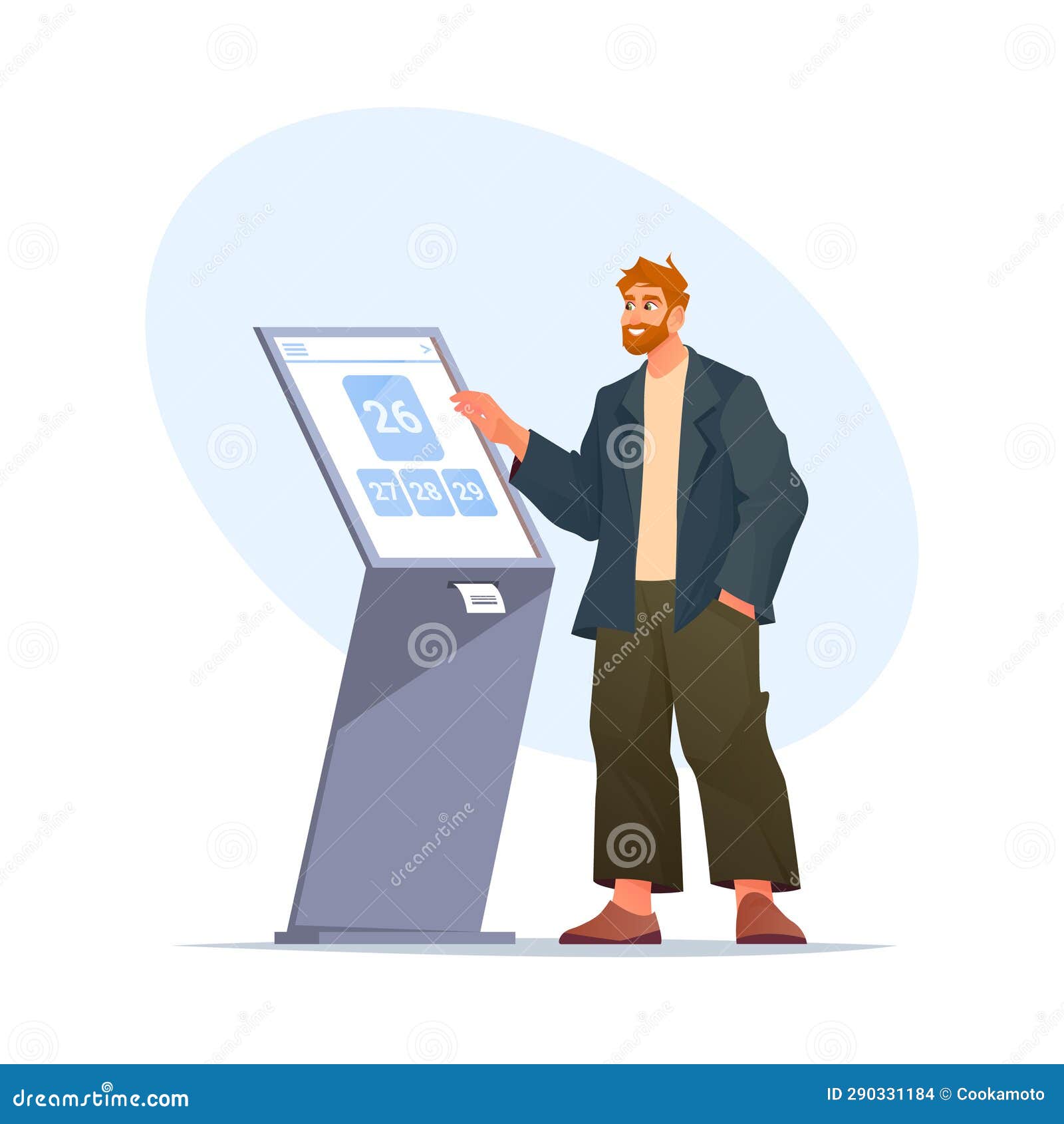 Ticket At Reception Icon Vector Illustration | CartoonDealer.com #361768310