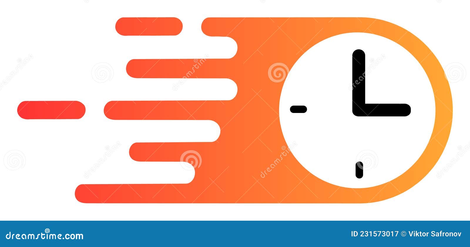 Vector Quick Time Flat Icon Illustration Stock Vector - Illustration of ...