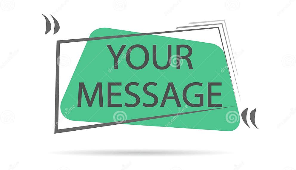 Vector Quotation Template in Quotes. Vector Banner with Frame Stock ...