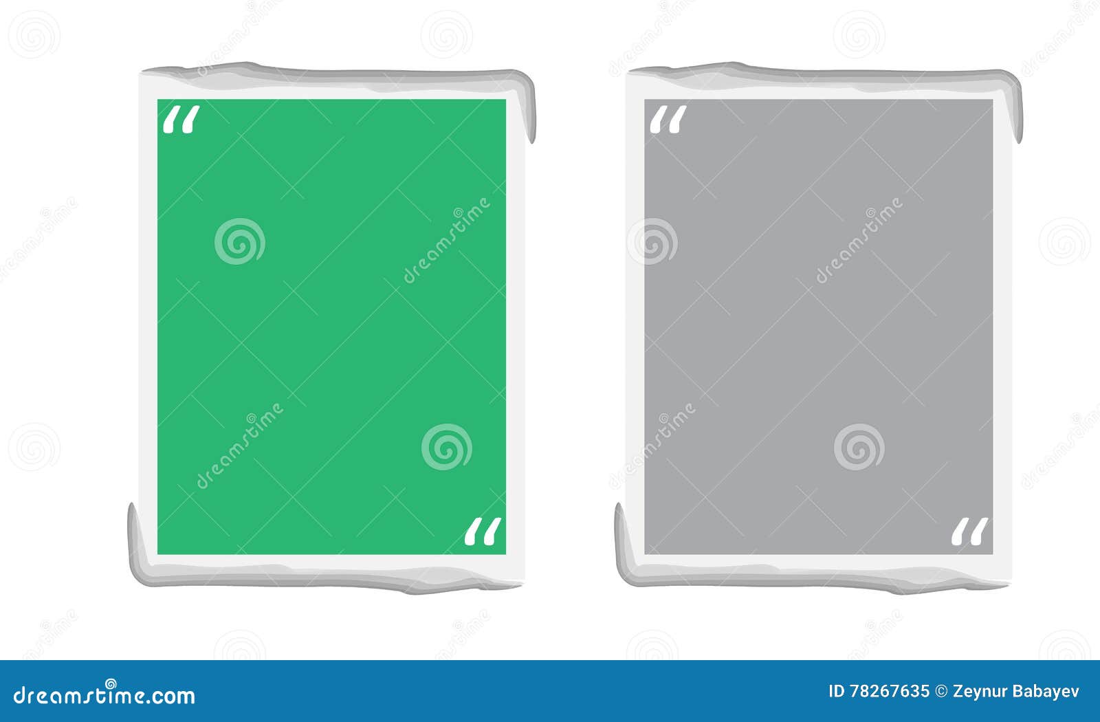 Vector Quote Box with Grunge Style Text Box Stock Vector - Illustration ...