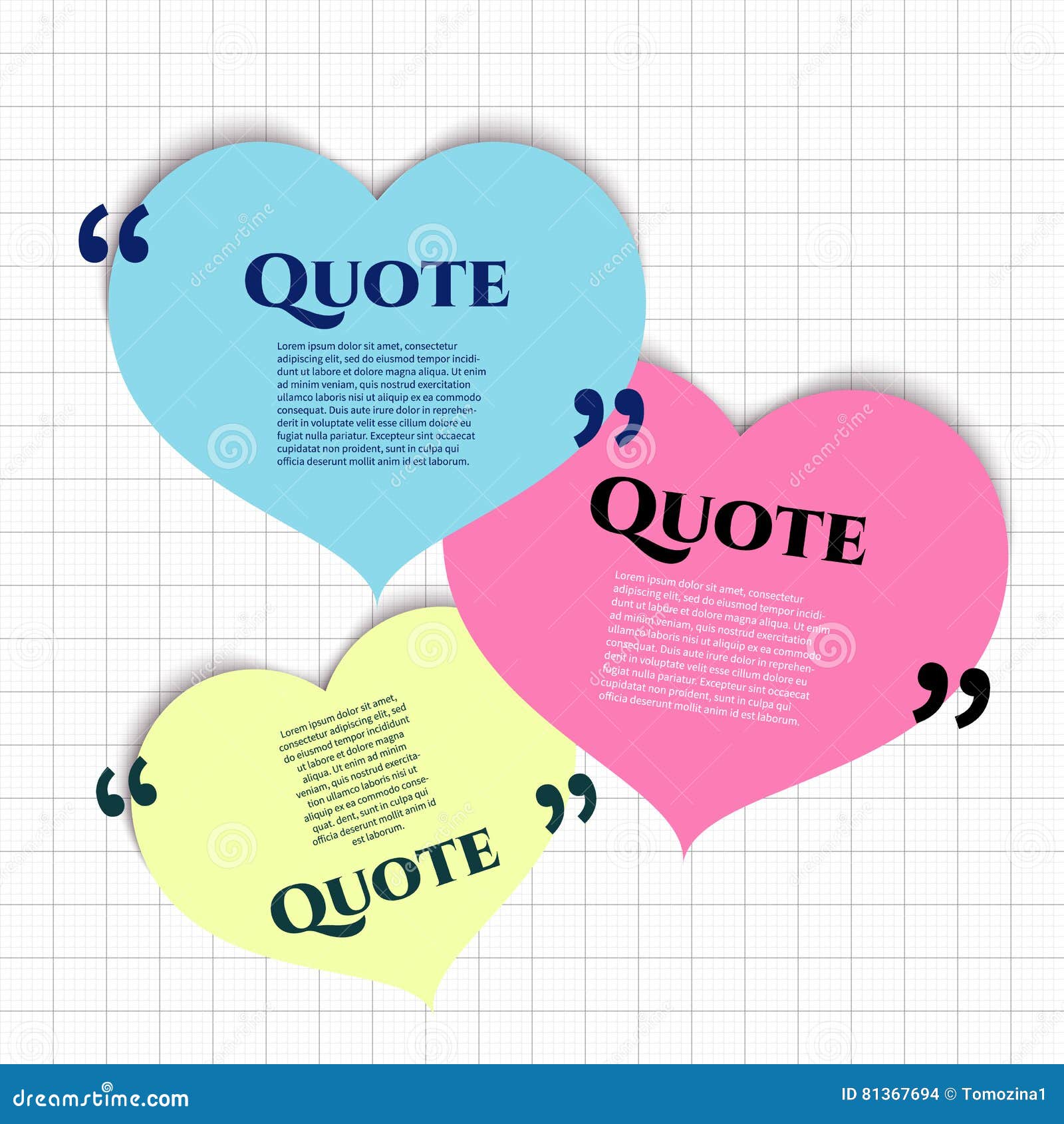 Vector quote boxes stock vector. Illustration of poster - 81367694