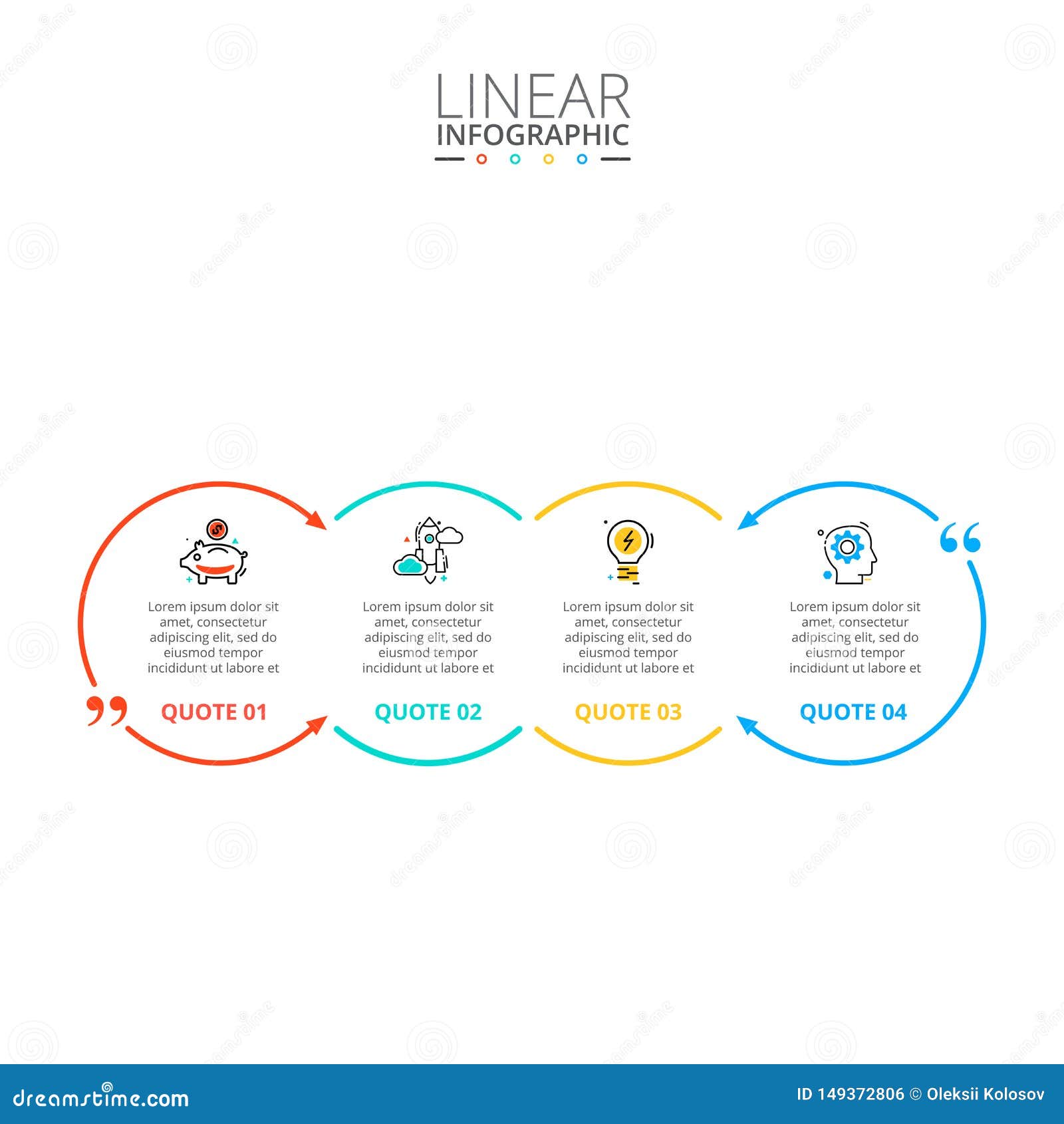 Vector Quote Infographic. Template for Diagram, Graph, Presentation and ...