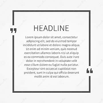 Vector Quote Sample Text Template Stock Vector - Illustration of quote ...