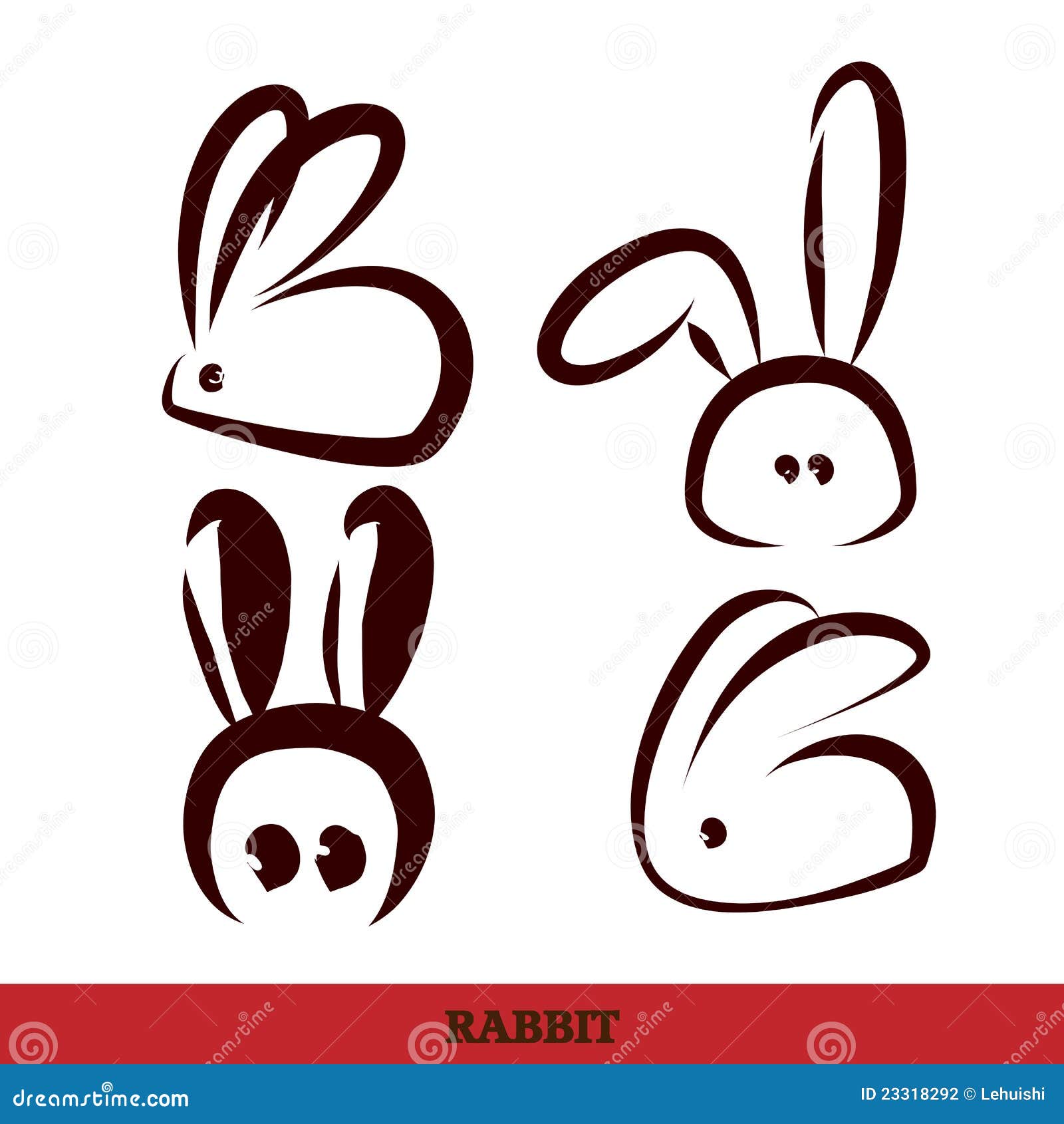 Vector Rabbit Logo, Icons, Charts And Design Elements | CartoonDealer ...