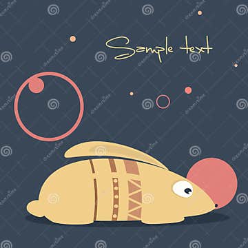 Vector rabbit tribal art stock vector. Illustration of ancient - 28565768