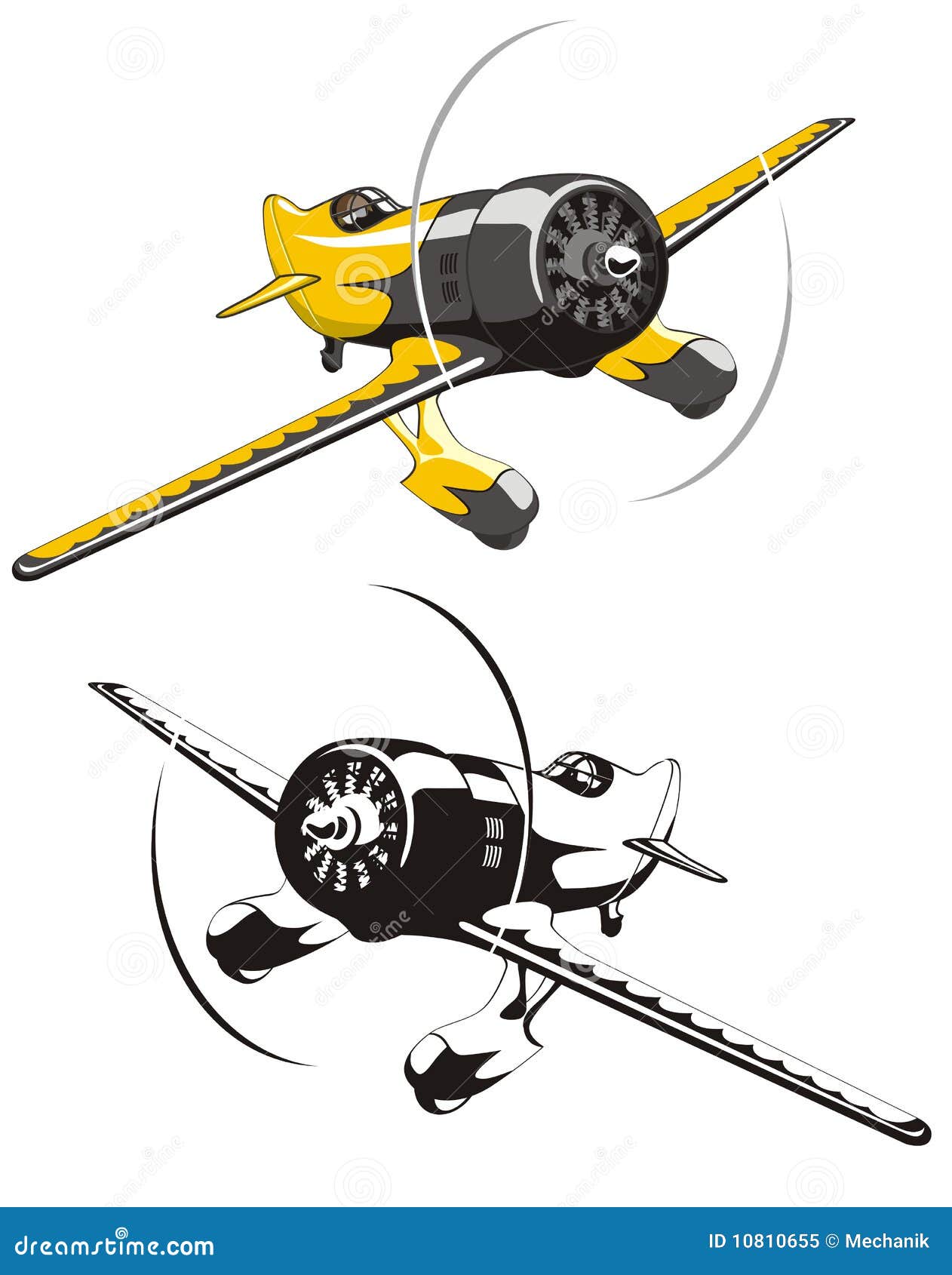 Vector racing airplane stock vector. Illustration of racing - 10810655