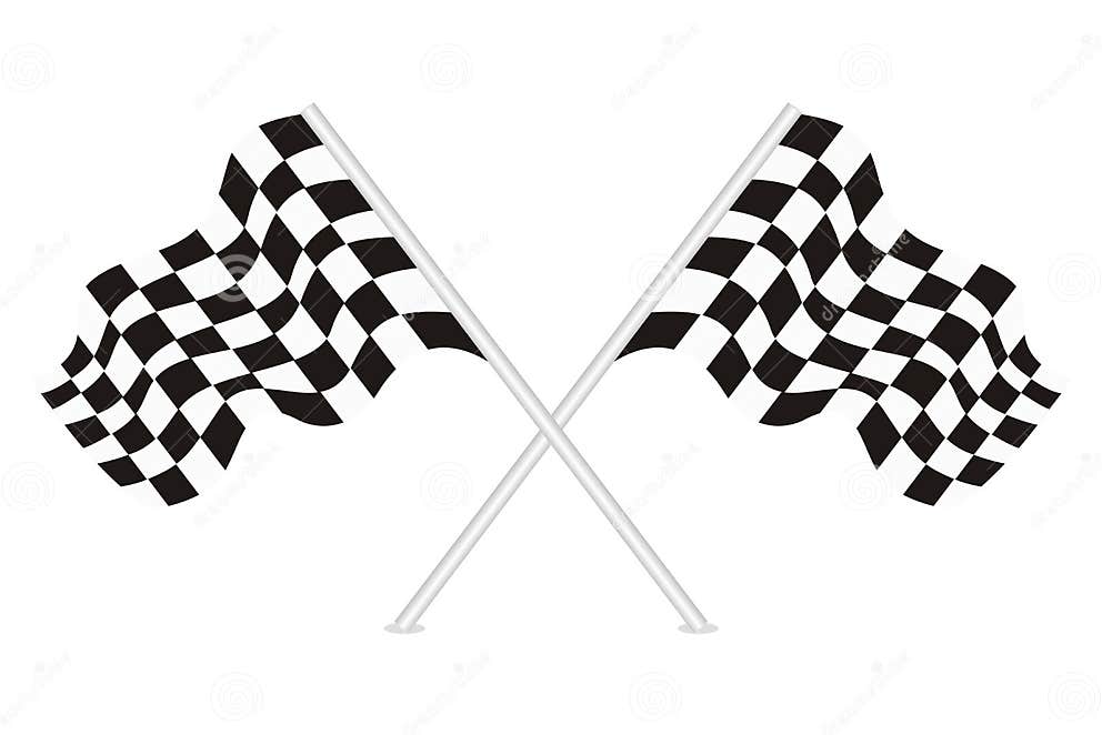 Vector of racing flags stock vector. Illustration of drives - 44939083