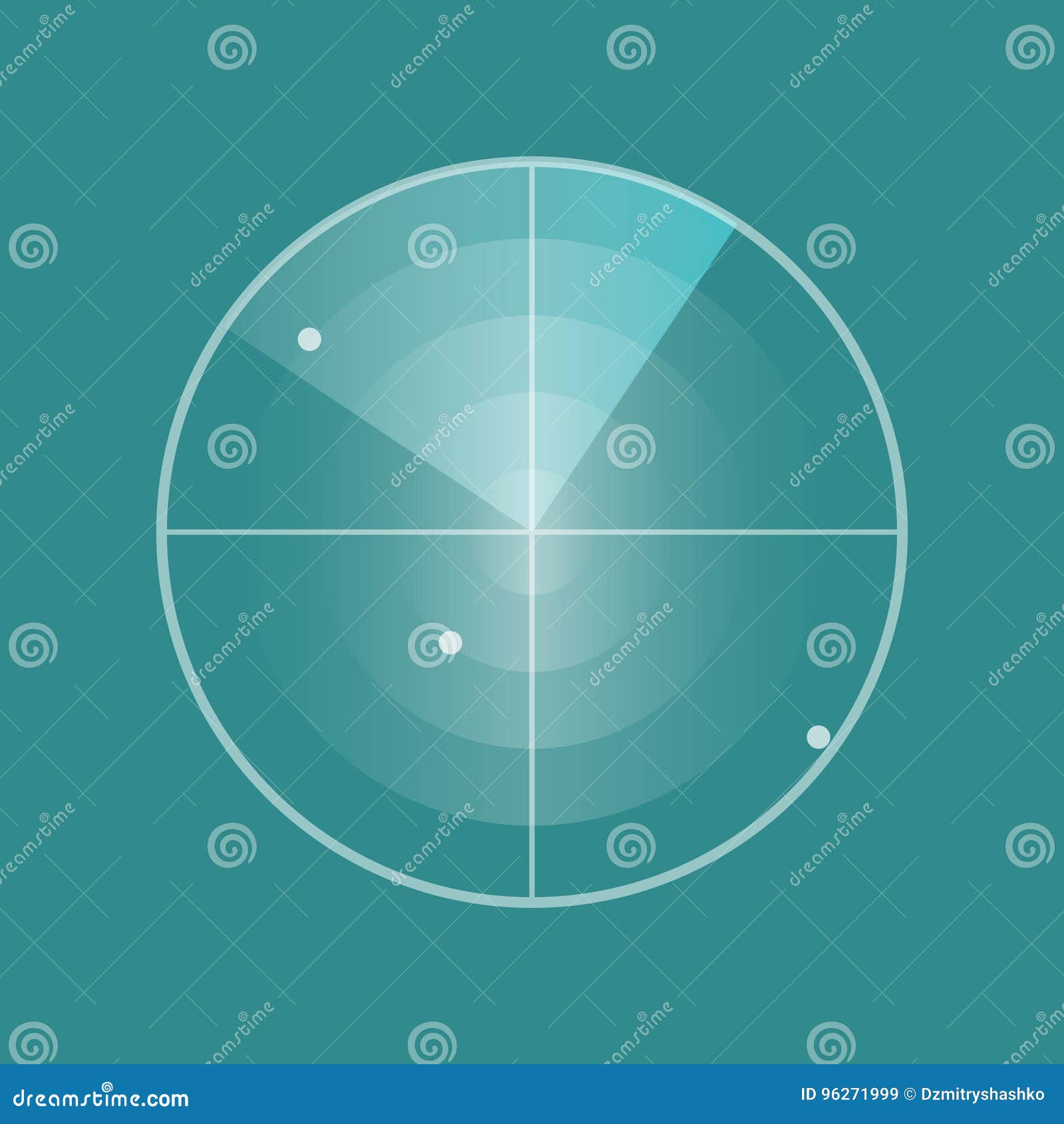 Vector Radar screen icon stock vector. Illustration of computer - 96271999