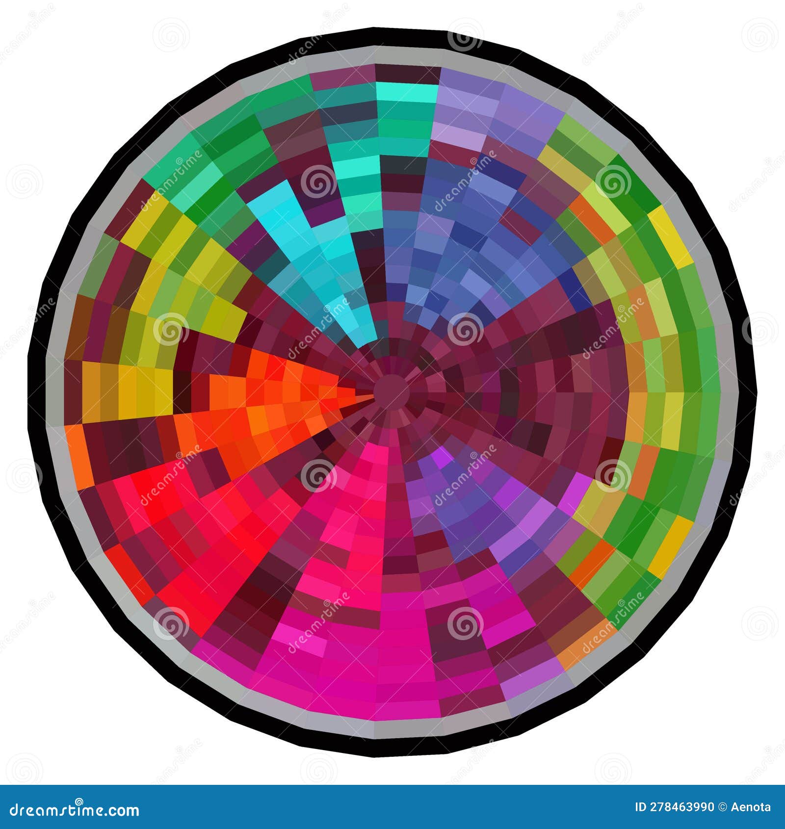 Vector Radial Rays Round Background Stock Vector - Illustration of ...