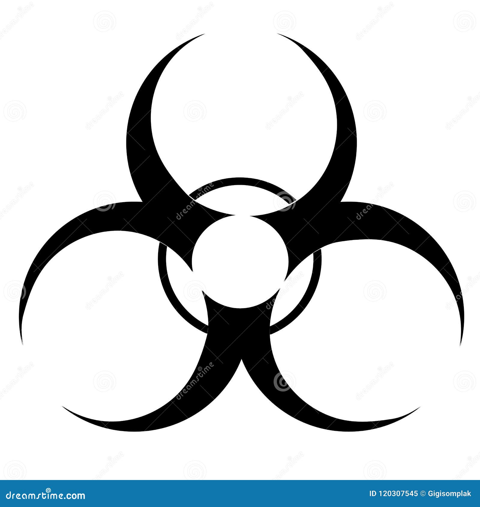 Radiation Active Hazard Symbol Sign Stock Vector - Illustration of ...