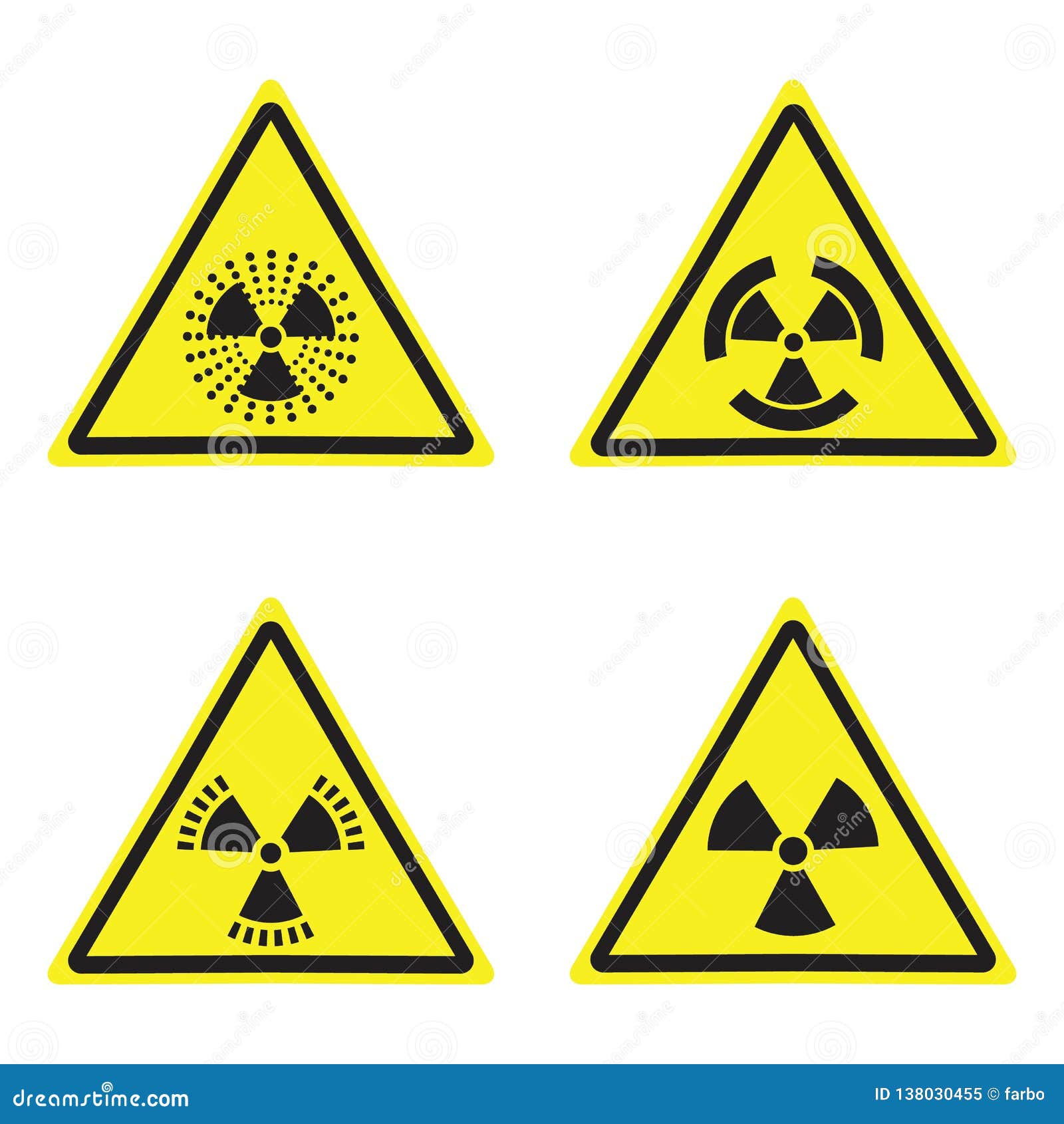 Vector Radiation Sign Warning Yellow Board | CartoonDealer.com #138030455