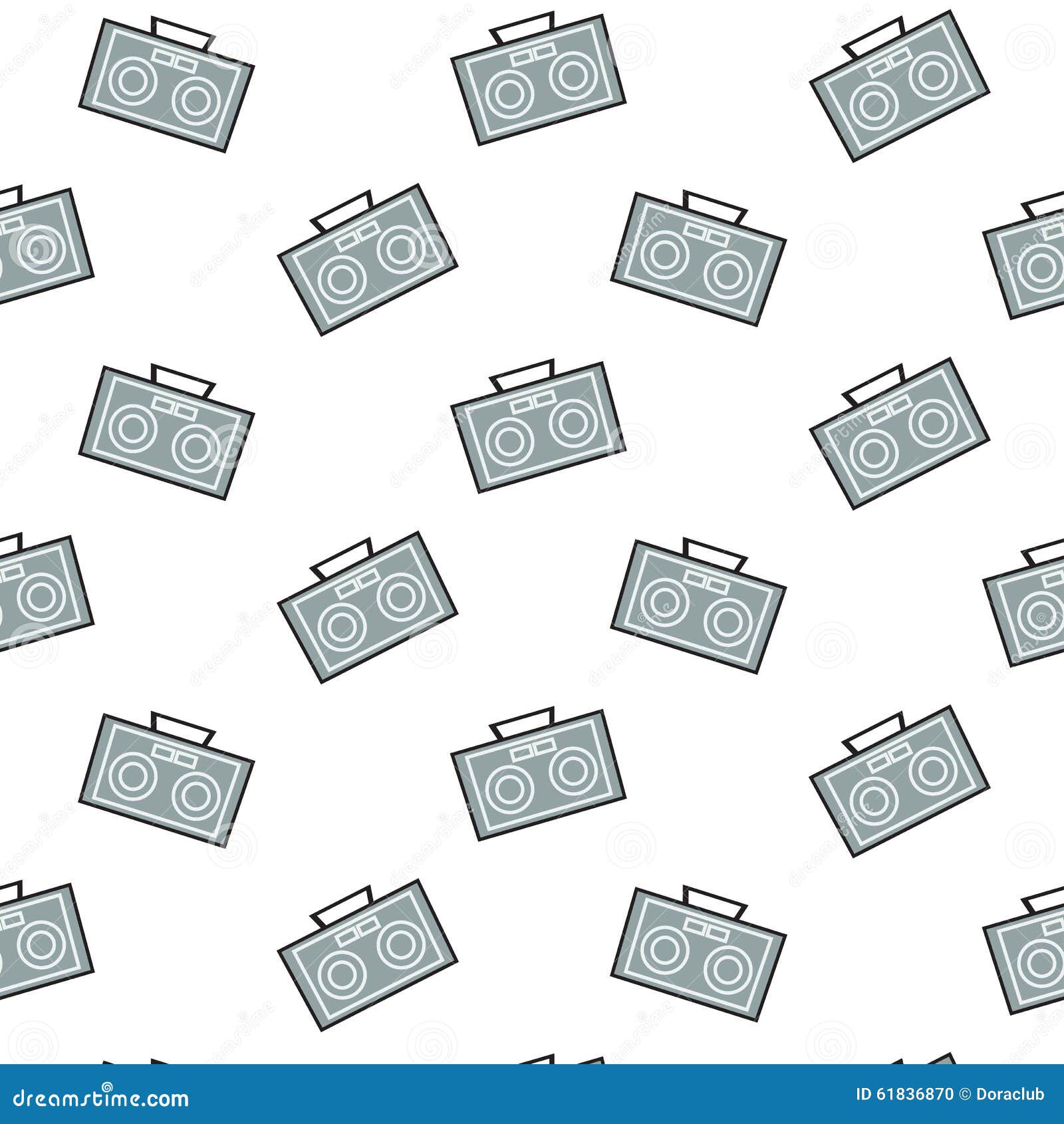 Vector Radio Pattern Background Stock Vector - Illustration of ...