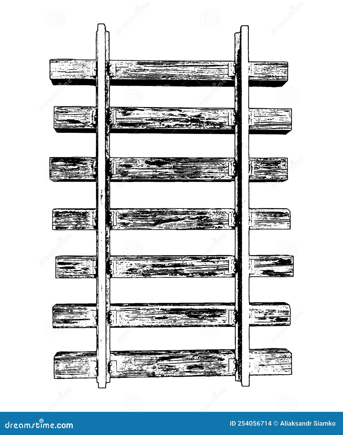 Vector Railway Engrave Sketch. Top View Train Railway Drawing Stock ... Vector Railway Engrave Sketch. Top View Train Railway Drawing Stock ...