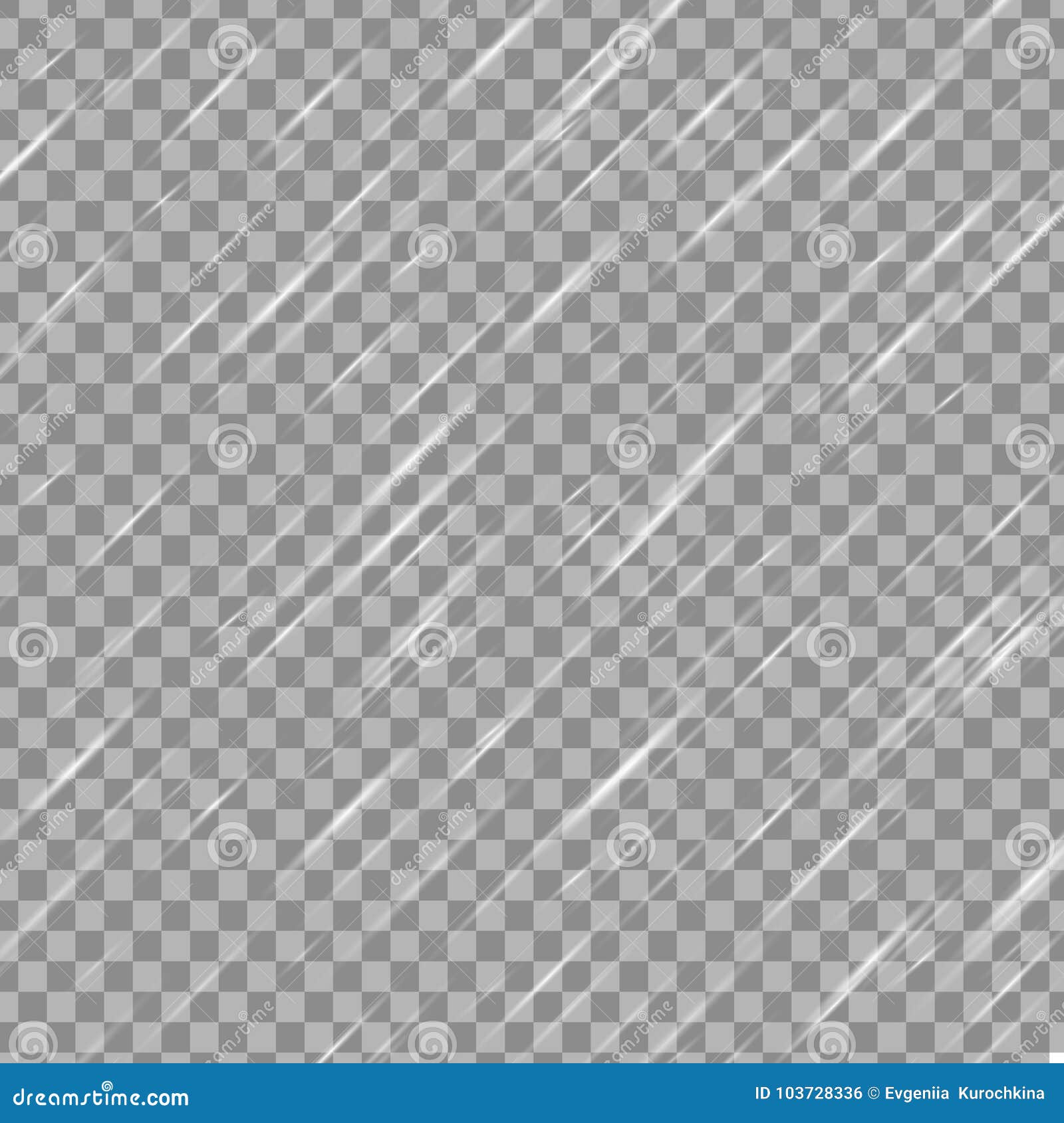 Vector Rain on Transparent Background, Realistic Effect. Natural ...