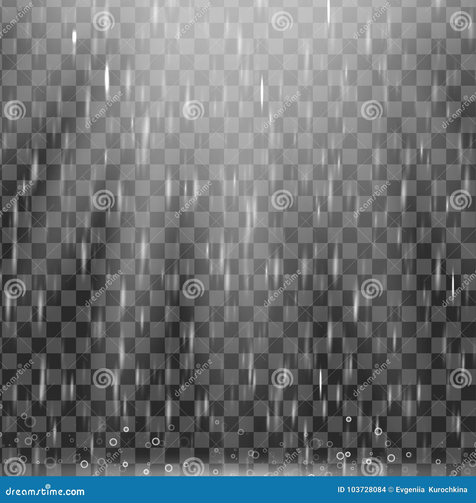 Vector Rain With Warm Light Effect, Sun Rays, Beams On Transparent ...