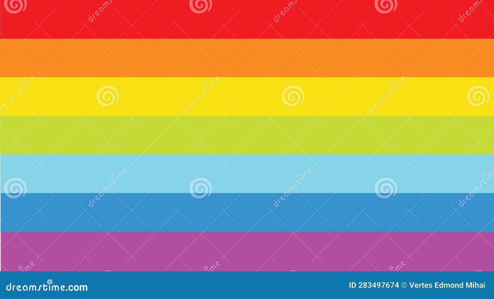 Vector Of Rainbow Flag Sexual Identity Stock Vector Illustration Of