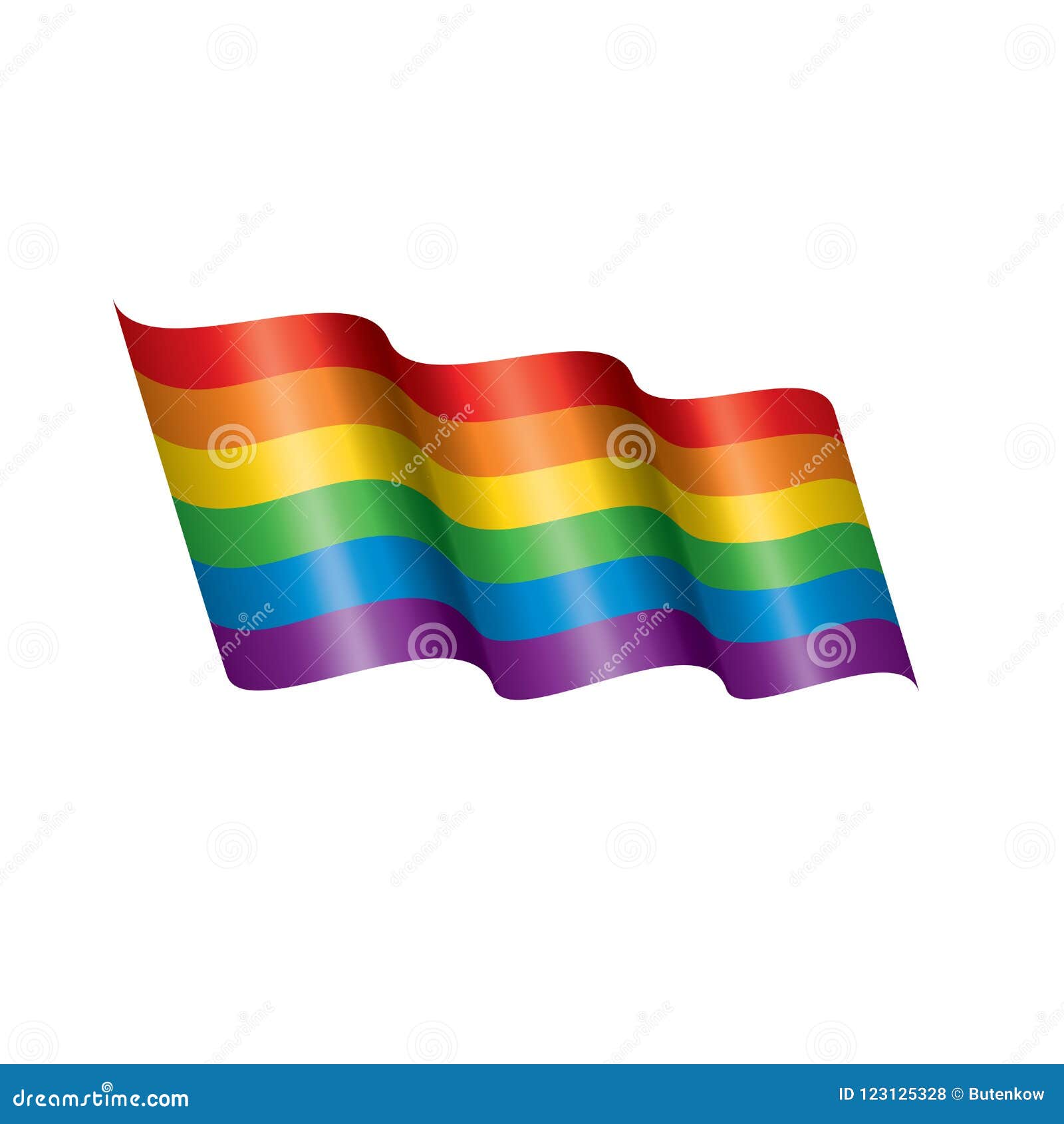 Vector a rainbow flag stock vector. Illustration of community - 123125328
