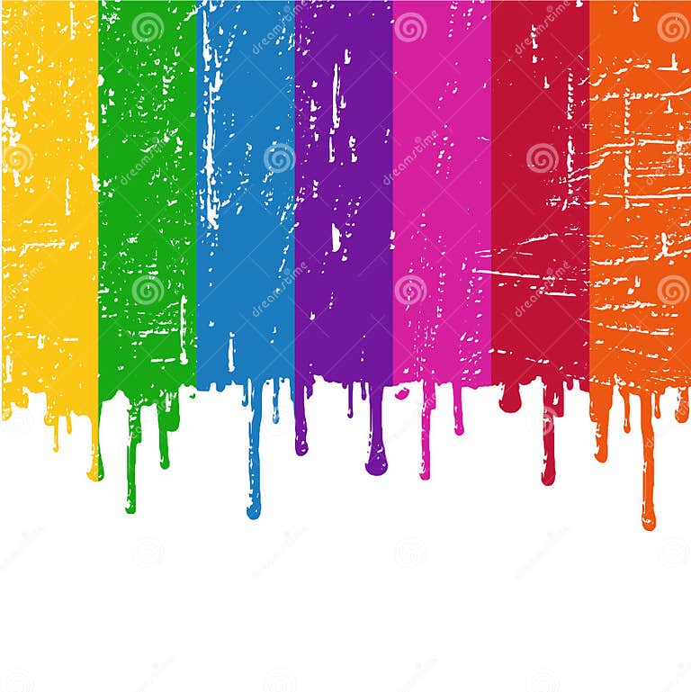Vector Rainbow paint stock vector. Illustration of vector - 5466609