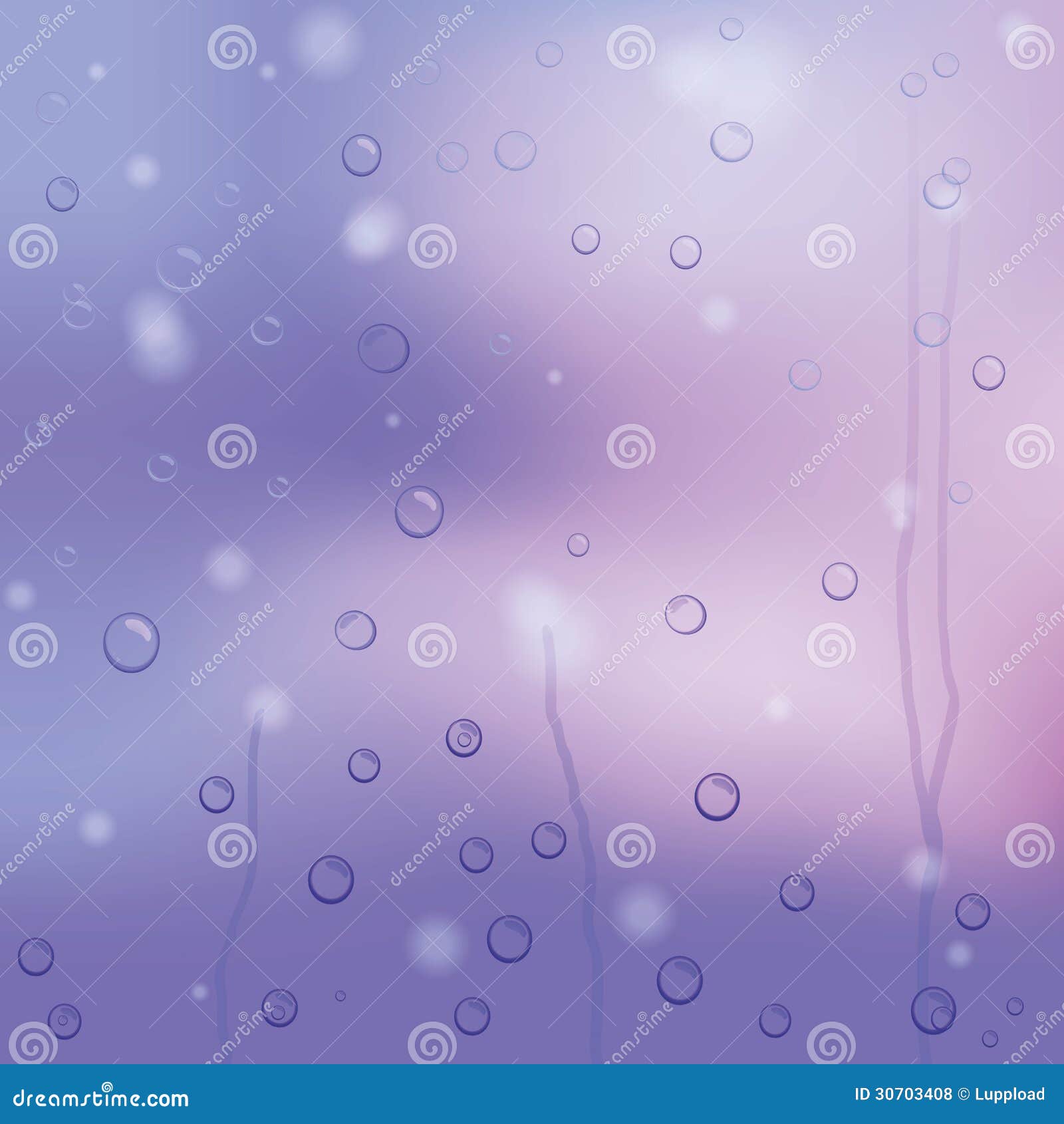 Vector Raindrops on Purple Glass Stock Vector - Illustration of pattern ...