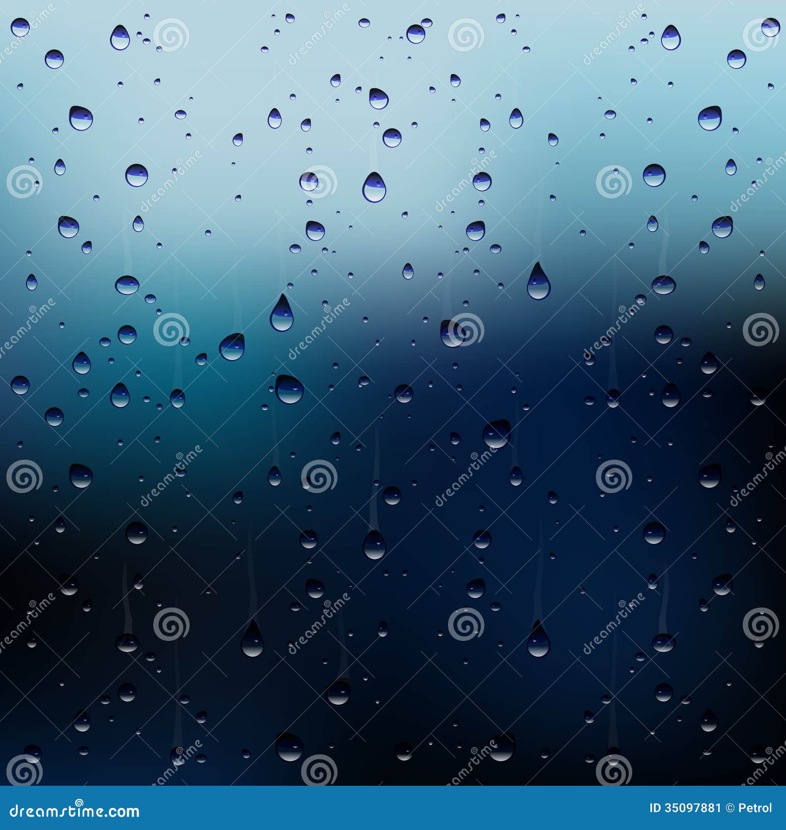 Vector raindrops on window stock vector. Illustration of depression ...