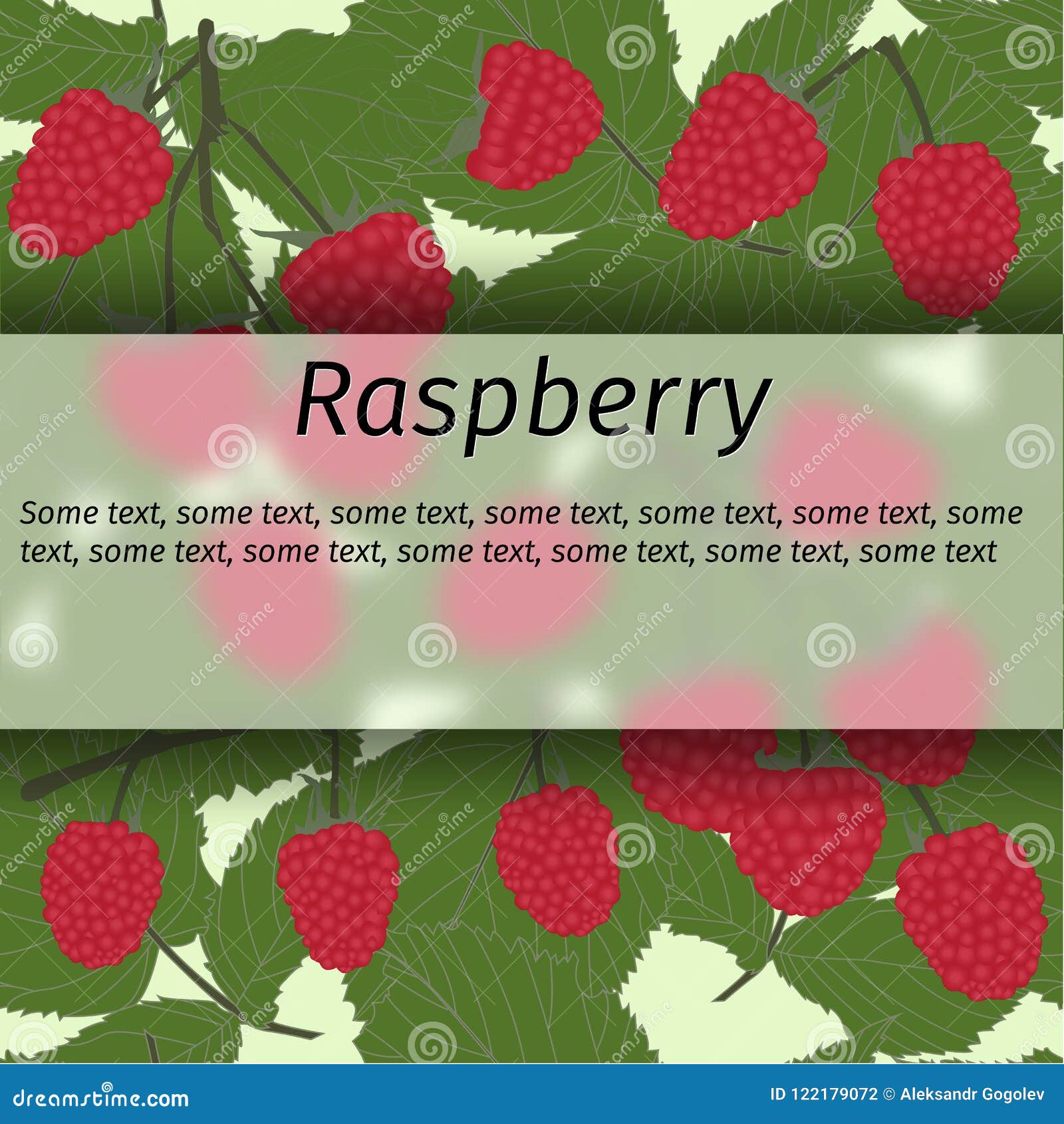 Vector raspberry banner stock illustration. Illustration of berry ...