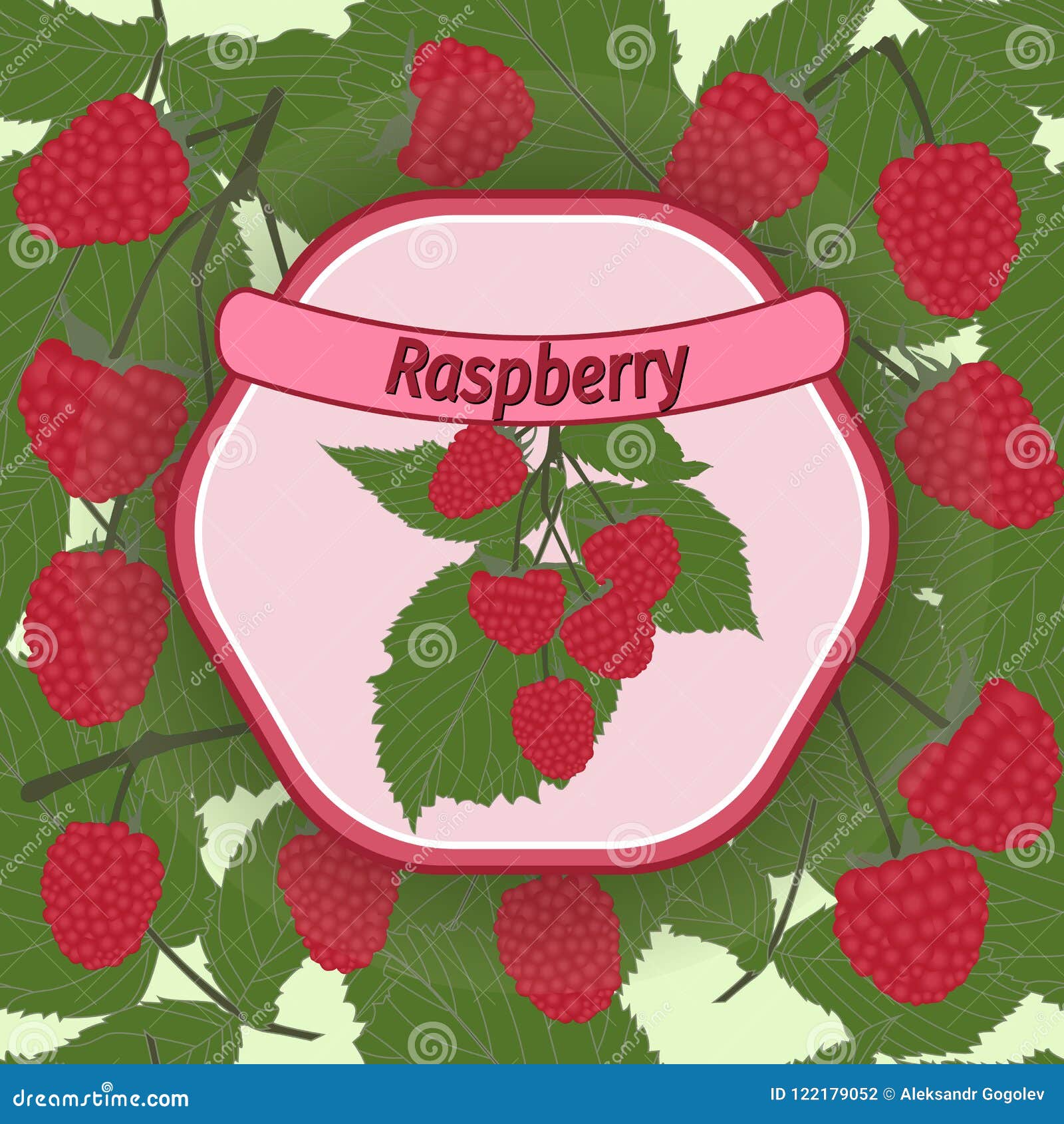 Vector raspberry label stock illustration. Illustration of bakery ...