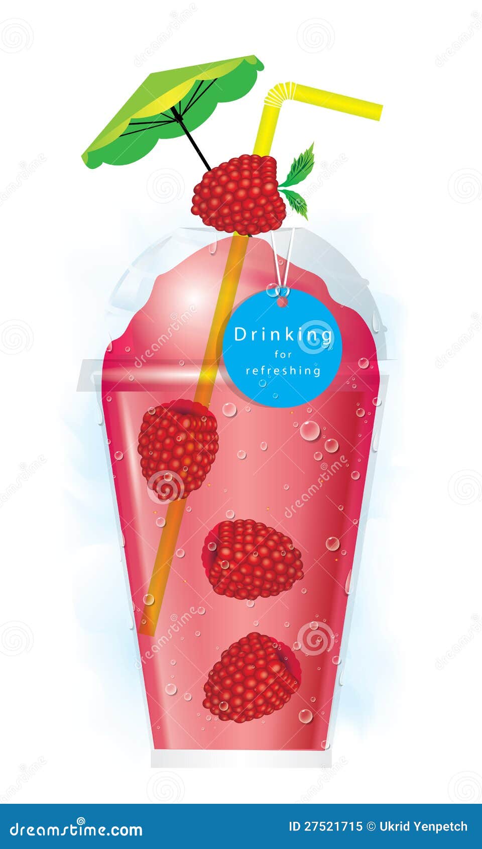 Vector raspberry smoothie stock vector. Illustration of background ...