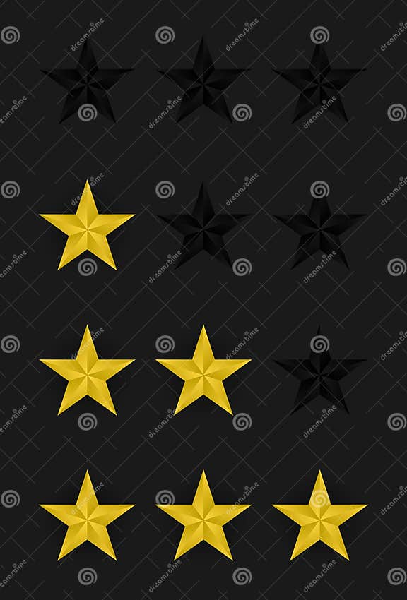 Vector rating stars stock vector. Illustration of class - 40712523