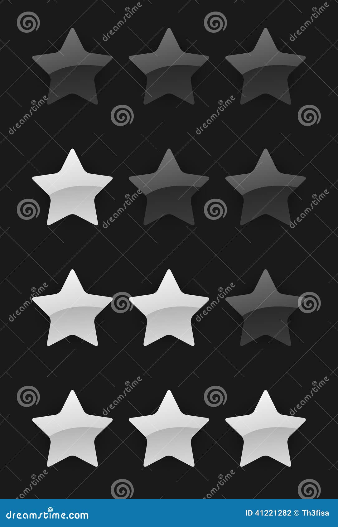 Vector rating stars stock vector. Illustration of rank - 41221282