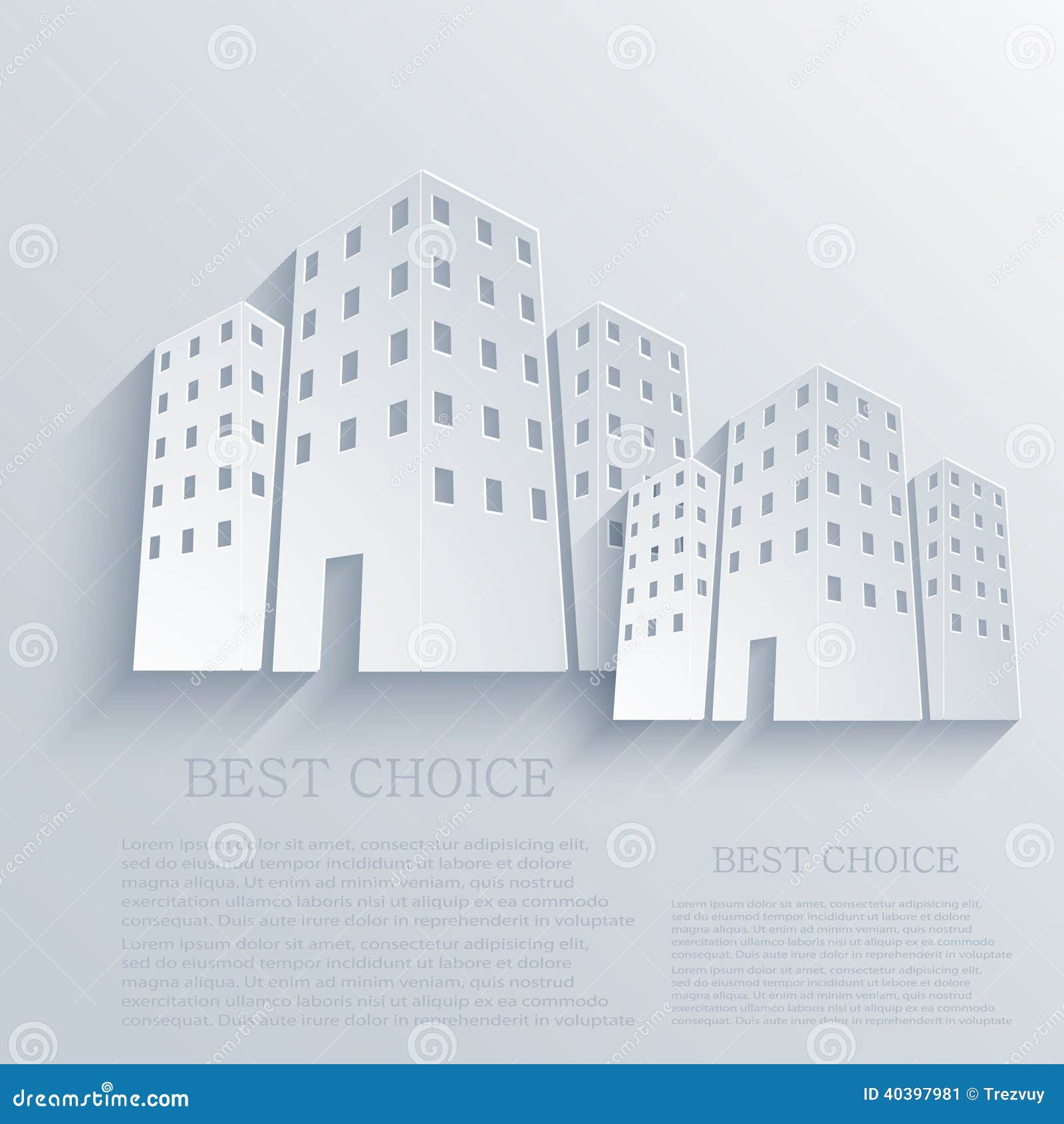 Vector Real Estate Background Stock Vector - Illustration of element ...