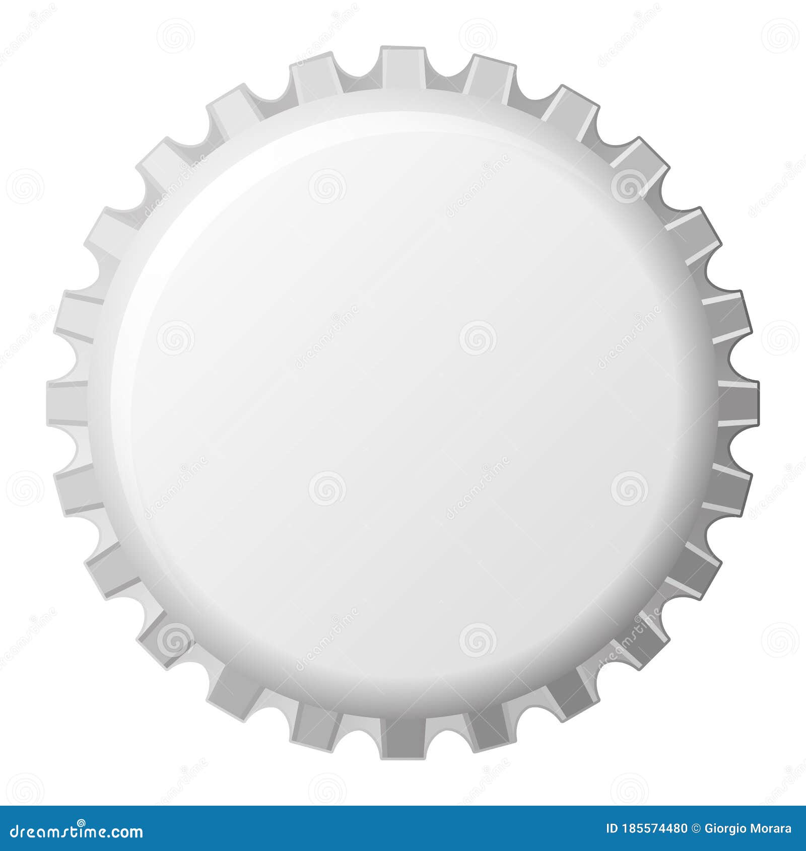 Vector Realistc Display of a Crown Bottle Cap Stock Vector ...
