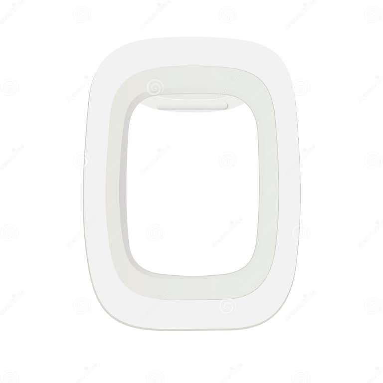 Vector Realistic Airplane Window, Aircraft Illuminator Stock ...